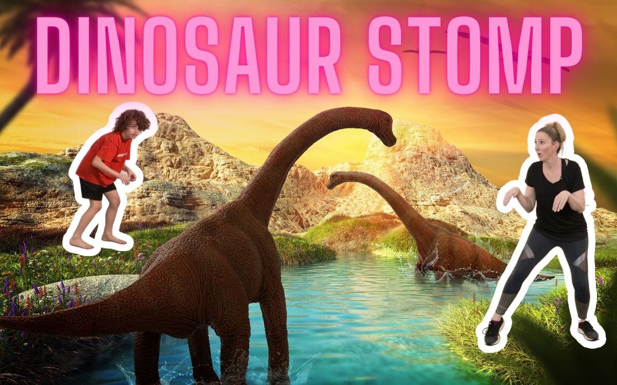 Stomp & Move Like A Dinosaur Dance Activity for Kids – Move Dance Learn