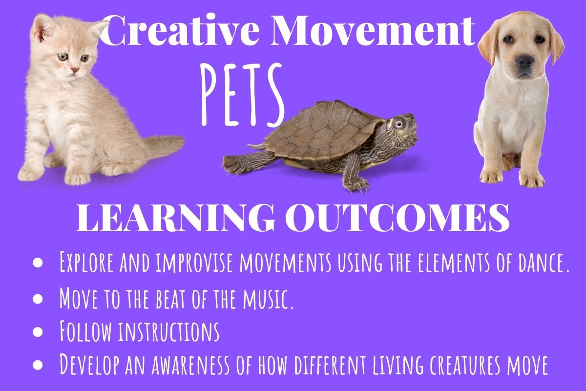 Free Online Dance Lesson for toddlers all about pets – Dog, Tortoise ...